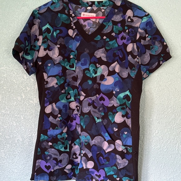 White Cross | Tops | Guc White Cross Scrub Top | Poshmark